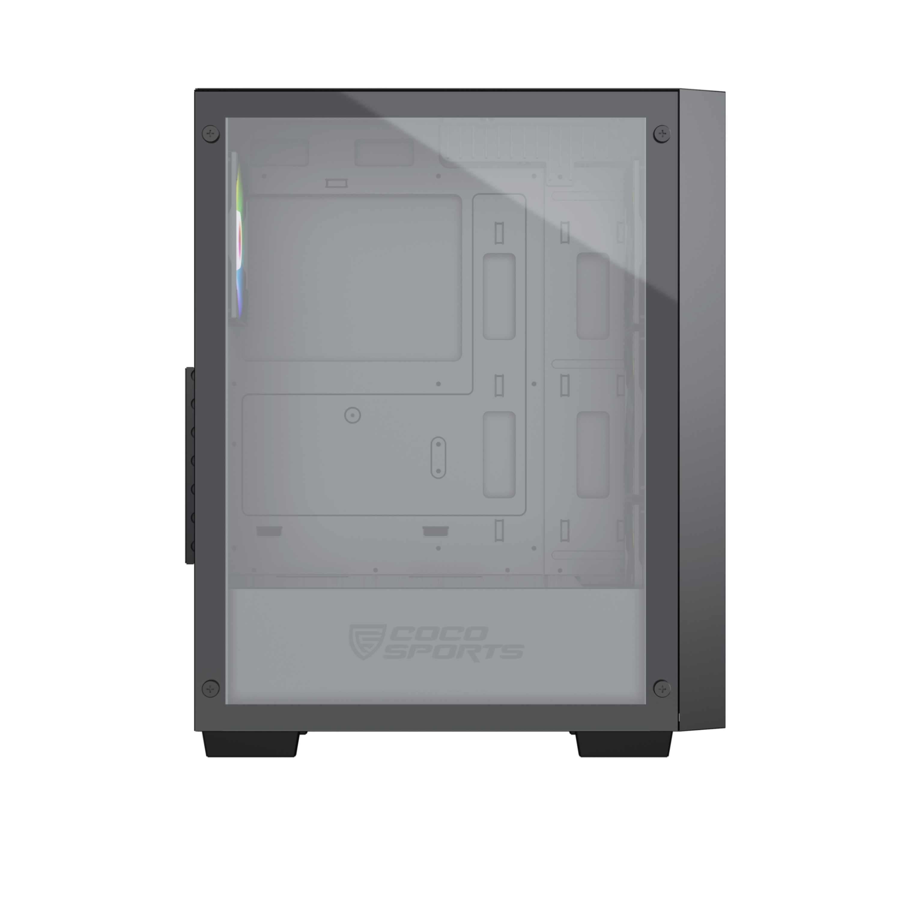 Core 300M Gaming Cabinet, Mid ATX - Black