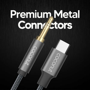 AX13 Type C to 3.5mm AUX Audio 1M Cable,6 Months Warranty