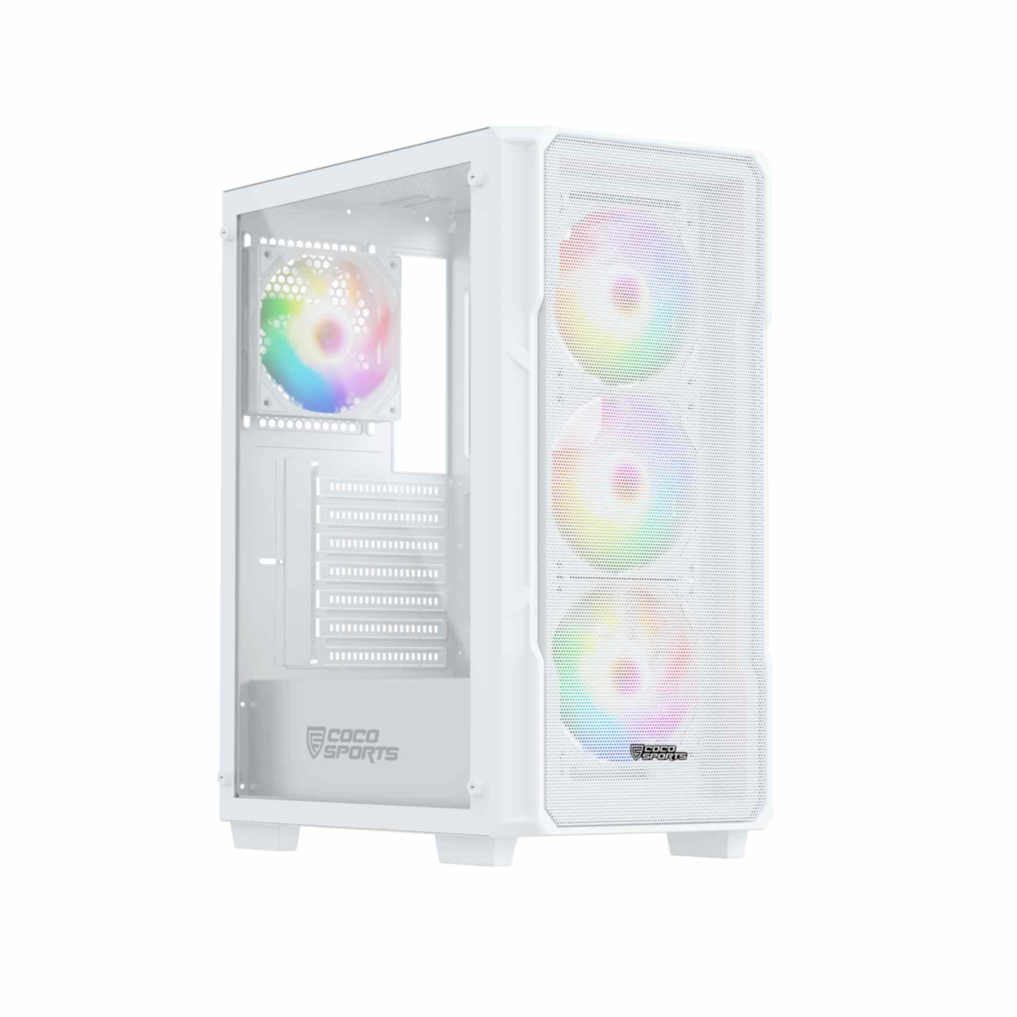 Core 100M Gaming Cabinet, Mid ATX - White