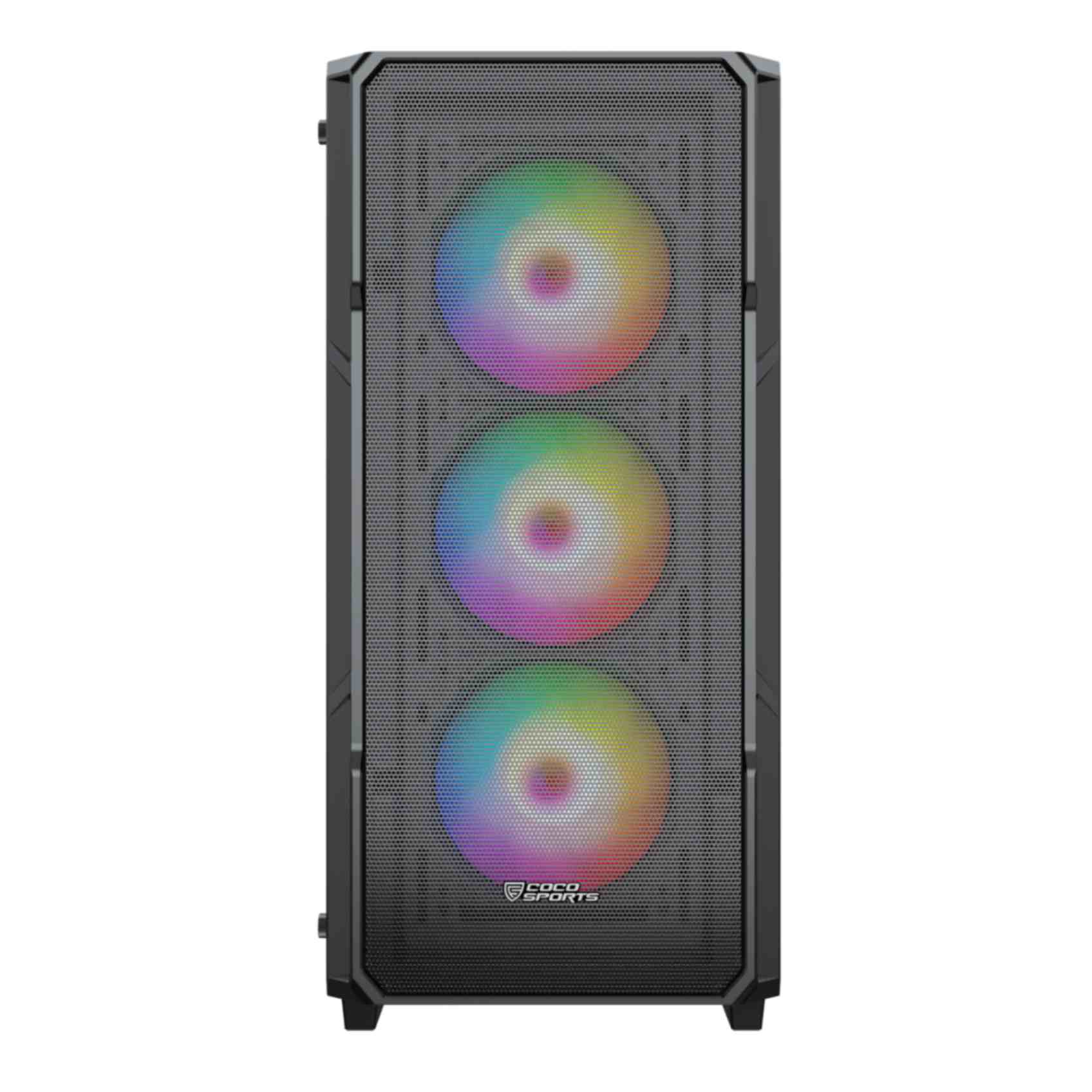 Core 100M Gaming Cabinet, Mid ATX - Black