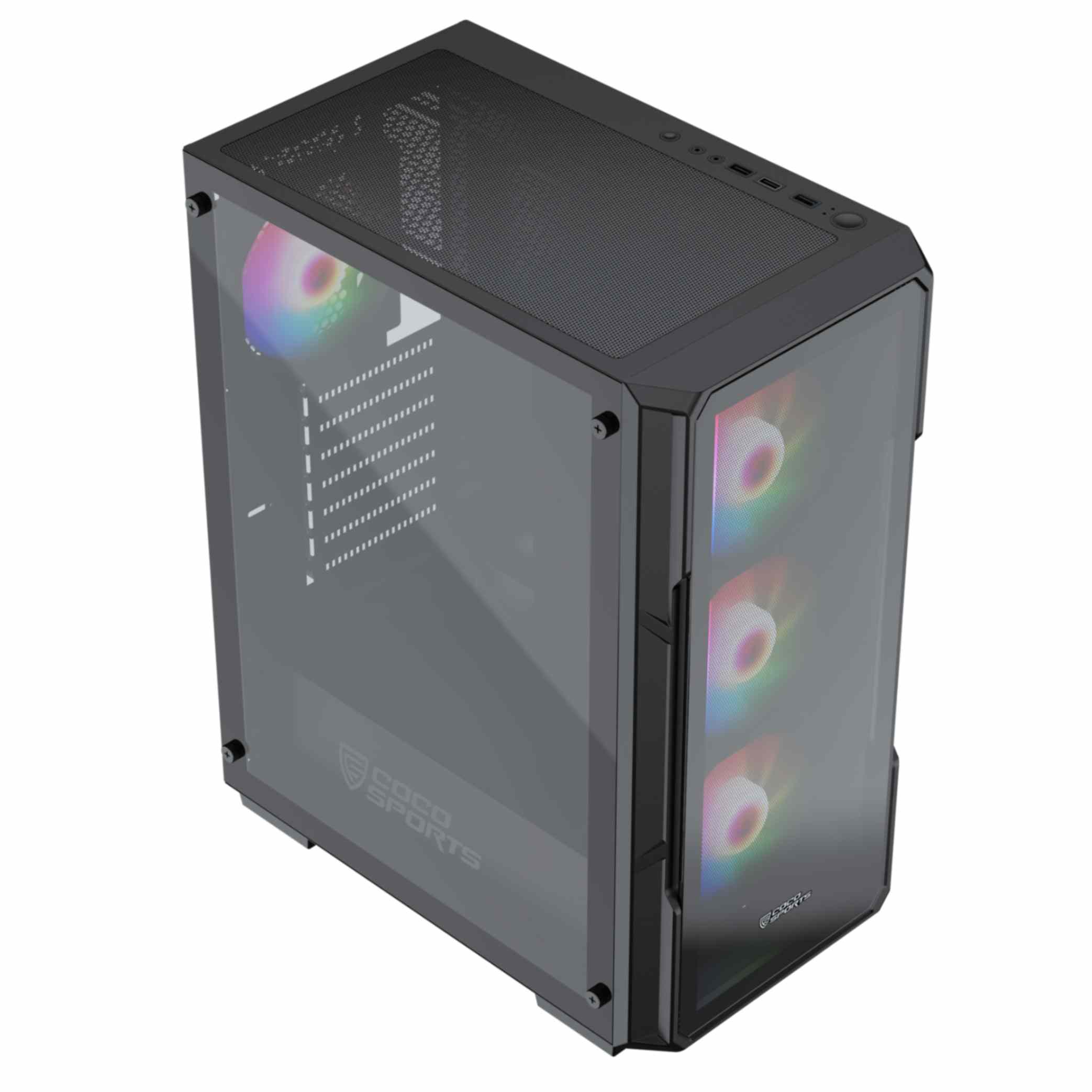 Core 200M Gaming Cabinet, Mid ATX - Black